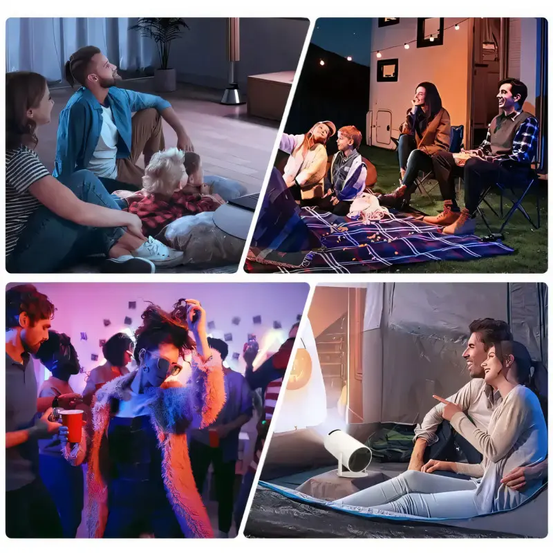 Проектор magicube, переносной поворотный мини домашний кинотеатр, 4к ...