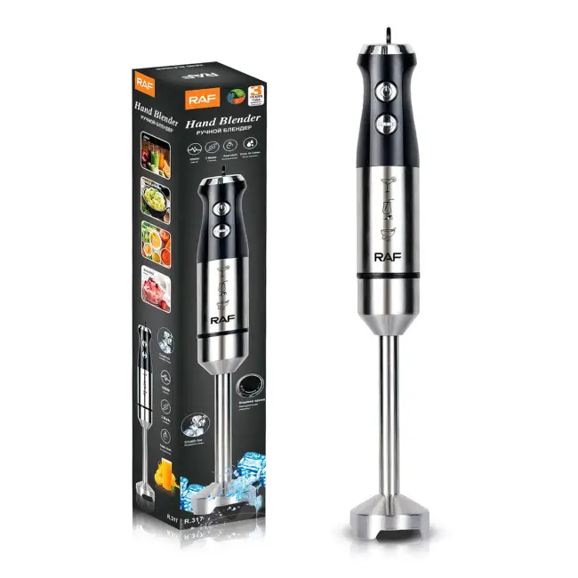 Блендер погружной RAF R.317 с режимом турбо, 1000 Вт