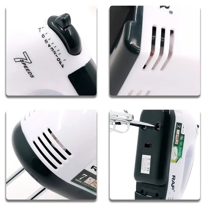 Купить Ручной миксер RAF R.6633 двухстержневой, 260 Вт, 7 скоростей по цене 292грн. с доставкой ...