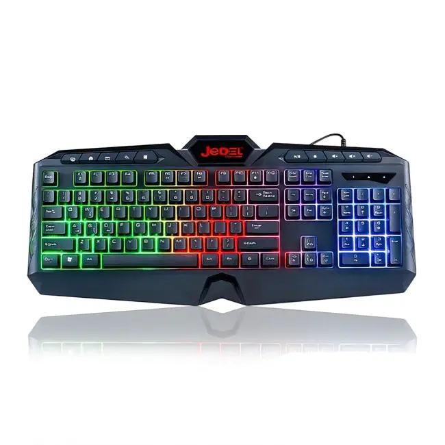 Игровая клавиатура JEDEL K504 с одновременным нажатием до 6 клавиш, 114 кнопок, проводная ...