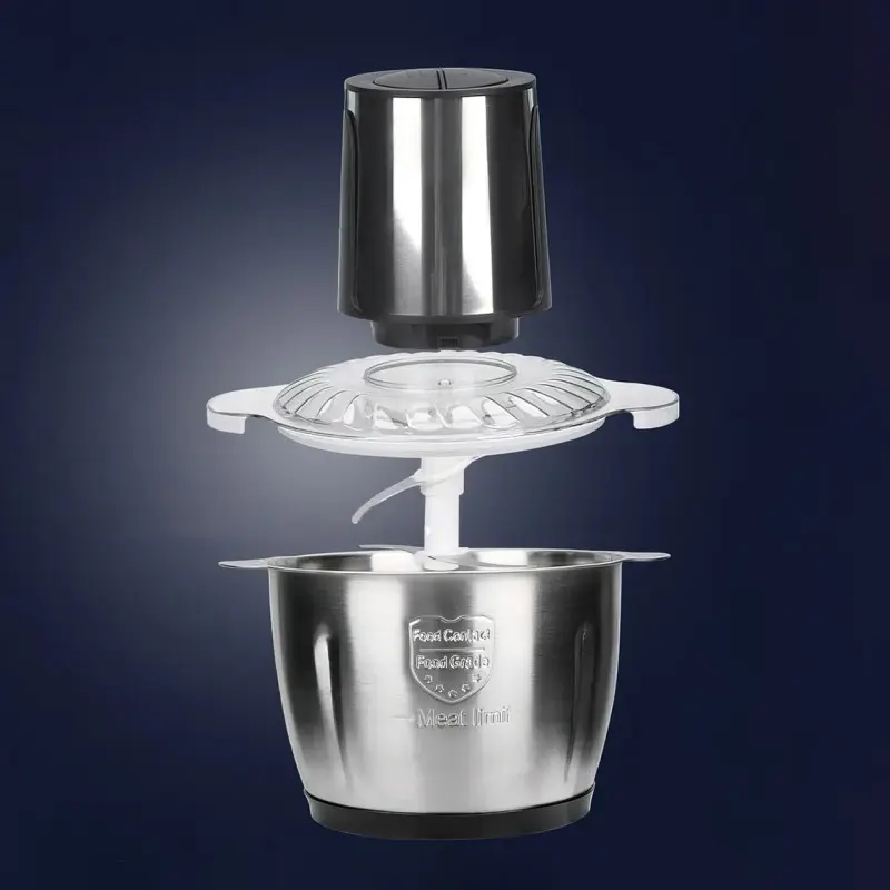 Универсальный кухонный измельчитель RAF R.7019, 1000 Вт, 2 л, мясорубка, комбайн, чоппер