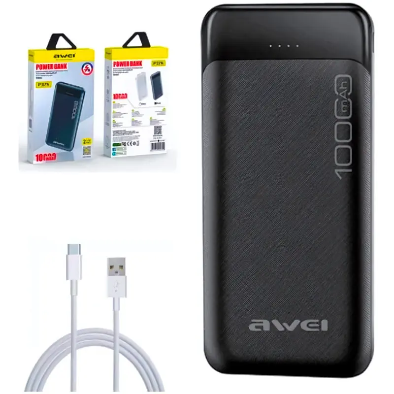 Портативное зарядное устройство Power Bank Awei P37K 10000mah